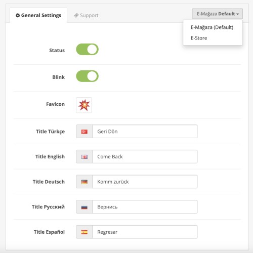 OpenCart - Come Back