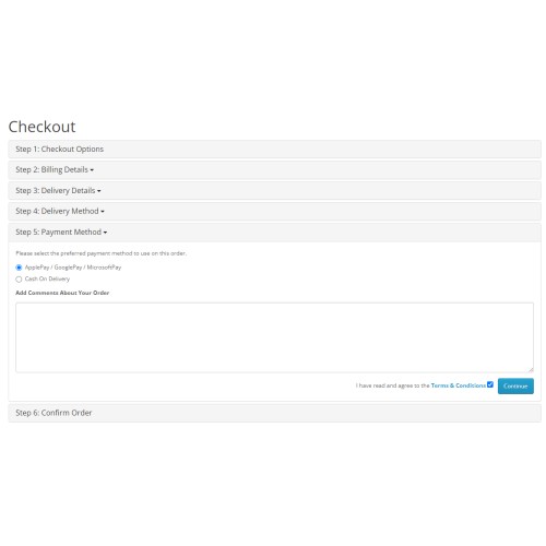 OpenCart - Stripe Payment - Apple Pay, Google Pay & Microsoft Pay