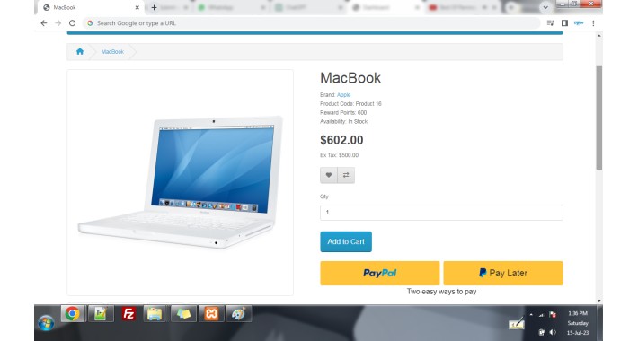 OpenCart - Paypal ecommerce