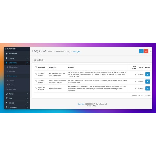 OpenCart - Frequently Asked Questions (FAQ)