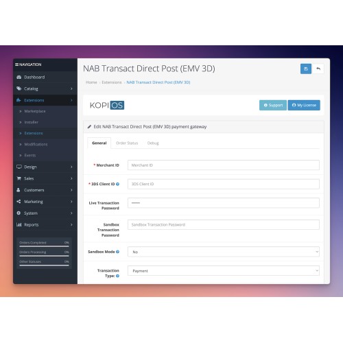 OpenCart - National Australia Bank (NAB)