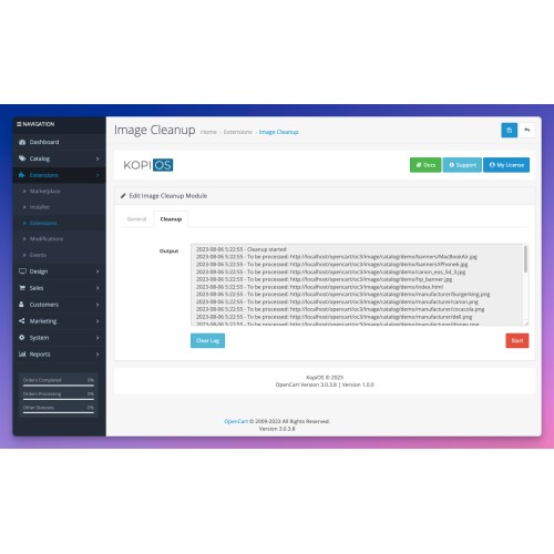 OpenCart - Image Cleanup