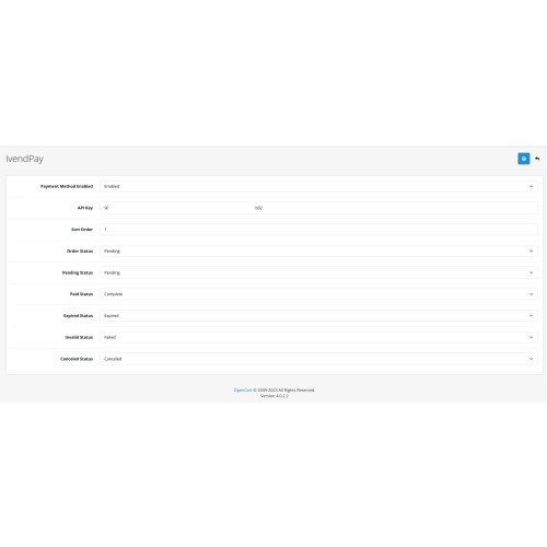 OpenCart - ivendPay Payment v4