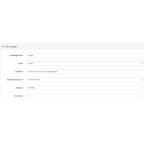 OpenCart - Dynamic Default Currency per Language