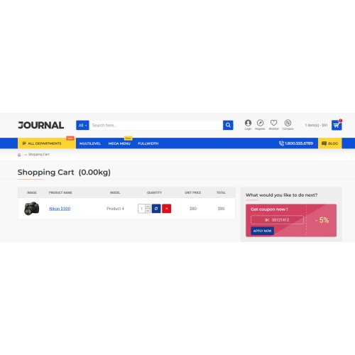 OpenCart - Opencart Coupon List Module