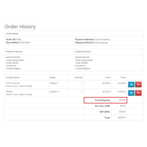 OpenCart - OpenCart Sellers Multi Shipping Methods