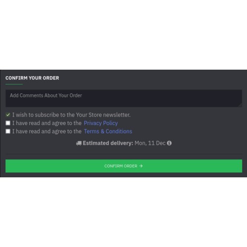 OpenCart - Estimated Date