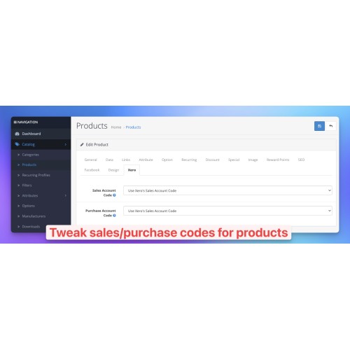OpenCart - Xero Integration