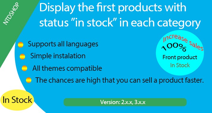 OpenCart - Display first products with status ”in stock” in each category