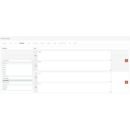 Opencart Easy Adding Filters And Attributes To Product Opencart