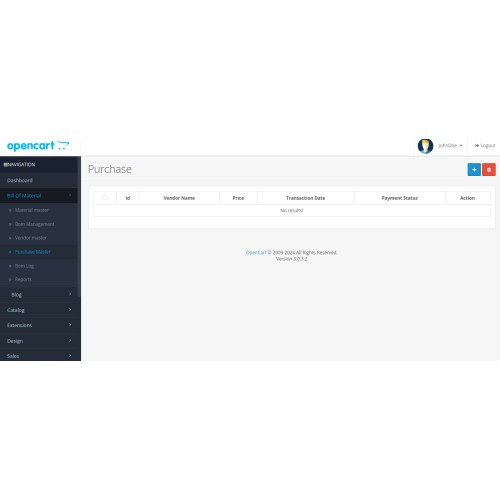 OpenCart - Simple Bill Of Material BOM
