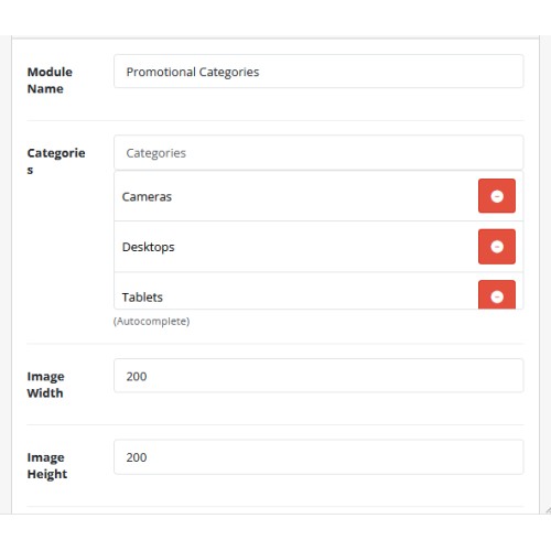 OpenCart - Featured Categories
