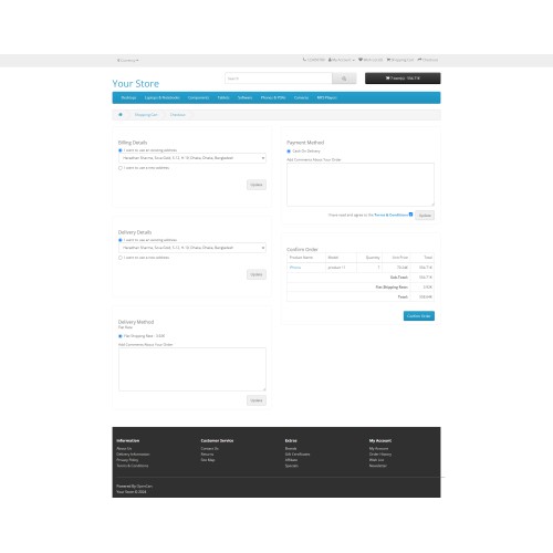 OpenCart - One Page Checkout for OpenCart V3