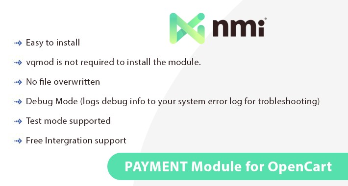 OpenCart - WebMyra: NMI Payment Gateway