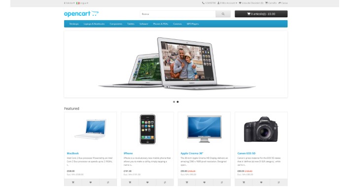 OpenCart - Italian Language Pack for OpenCart 4.0.2.3 - 4.x.x New 2024