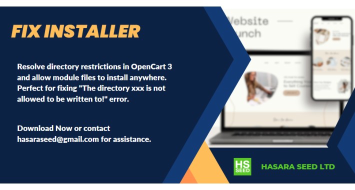 OpenCart - Fix Installer The directory is not allowed to be written to!