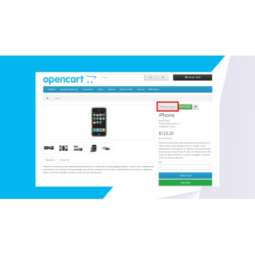 OpenCart - Share Product