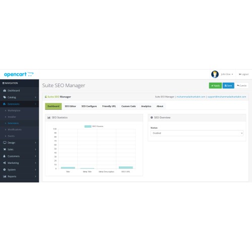 OpenCart - Suite SEO Manager - Ultimate SEO Solution for OpenCart