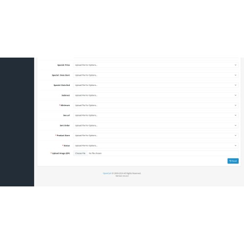 OpenCart - Opencart Product Mass Upload