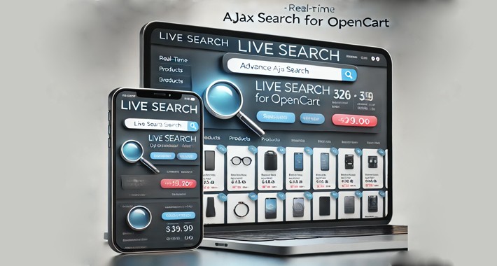 OpenCart - search live