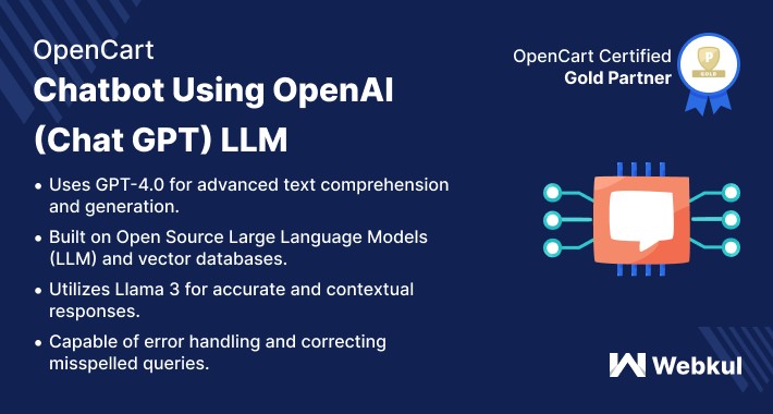 OpenCart - OpenCart Chatbot Using OpenAI (ChatGPT) LLM