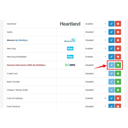 OpenCart - WebMyra: NMI Payment Gateway