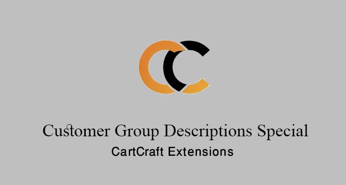 OpenCart - Customer Group Descriptions Special