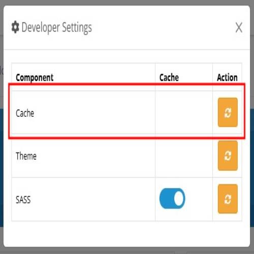 OpenCart - Advance Cache Clear with one Button Admin Cache