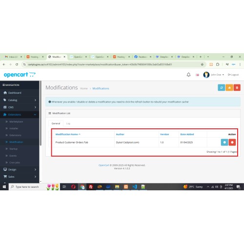 OpenCart - OpenCart modification (OCMOD) fix for opencart 4.1.x