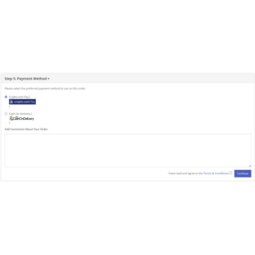 OpenCart - Crypto.com Payment