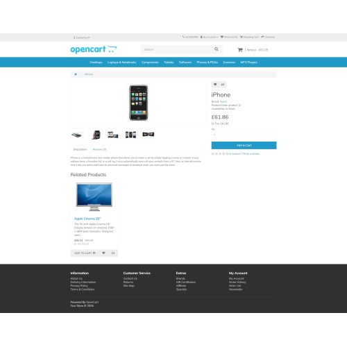 OpenCart - OpenCart Modern Default Theme