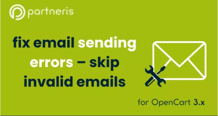 OpenCart - Fix Email Sending Errors – Skip Invalid Emails for OpenCart 3.x