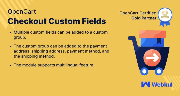 OpenCart - OpenCart Checkout Custom Fields