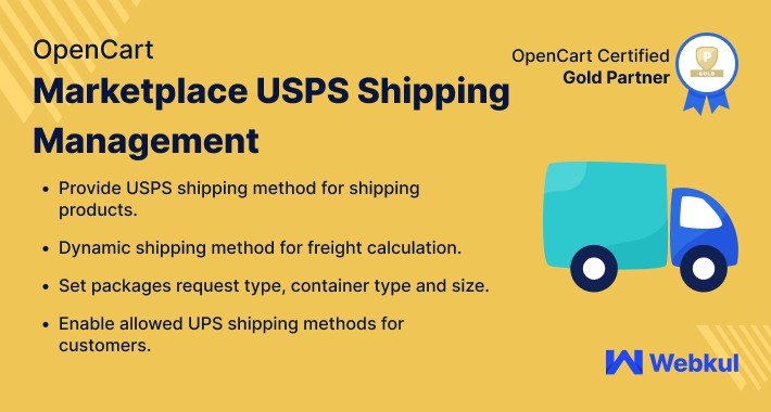 OpenCart - Opencart Multi Seller Marketplace USPS Shipping Management