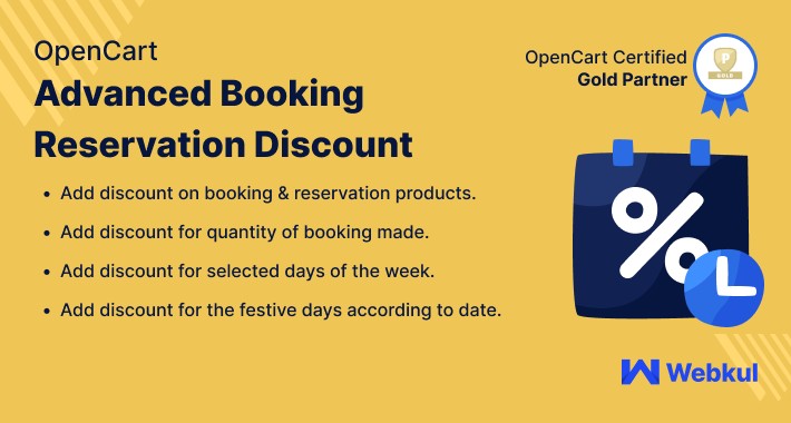 OpenCart - Opencart Advanced Booking Reservation Discount