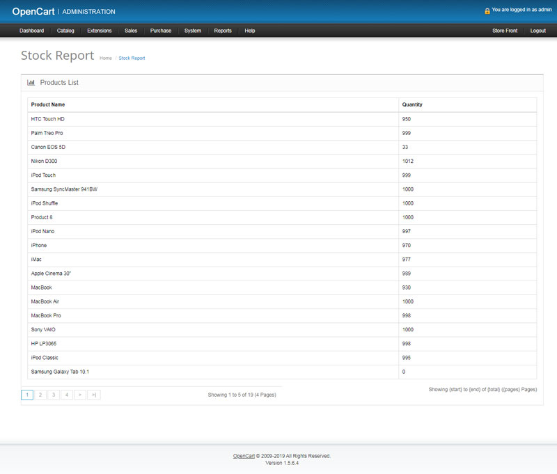 OpenCart - Purchase Management , Supplier, Purchase, Stock, Report