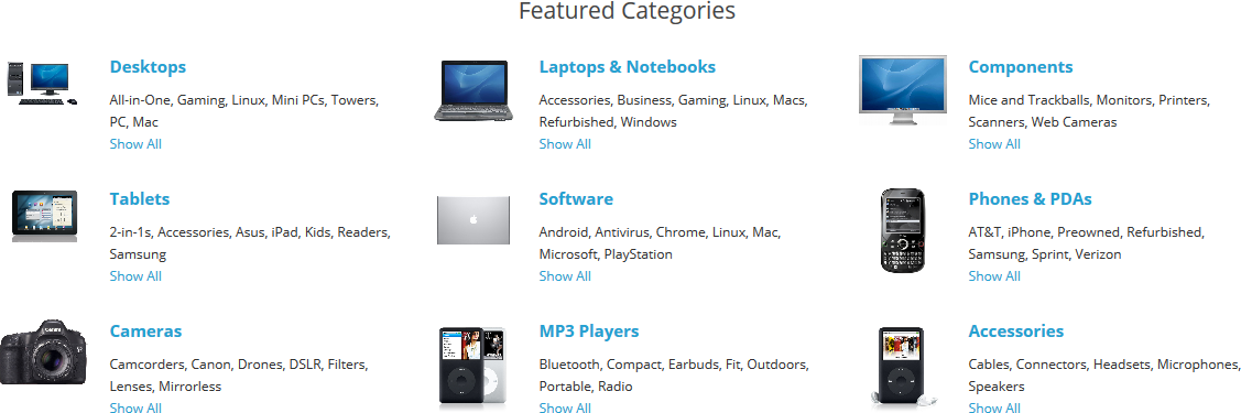 OpenCart - Featured Categories