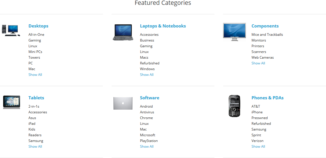 OpenCart - Featured Categories