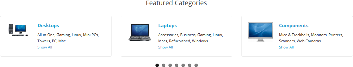 OpenCart - Featured Categories