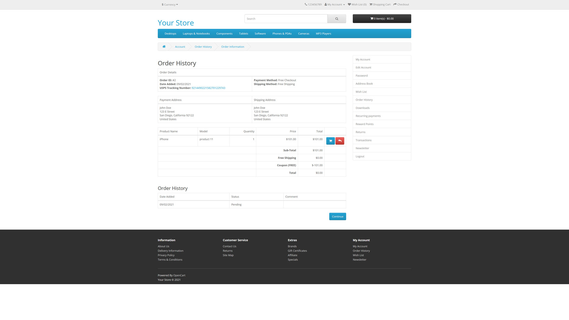 OpenCart - Best OpenCart Order Tracking for OC3