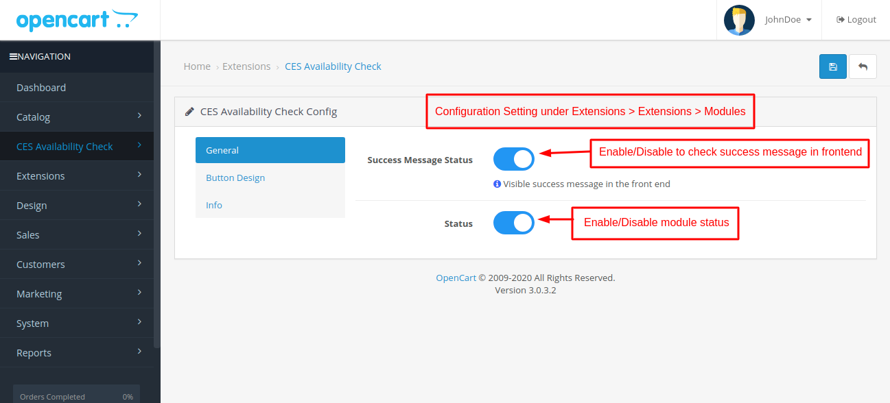 OpenCart - ZIPCODE AVAILABILITY