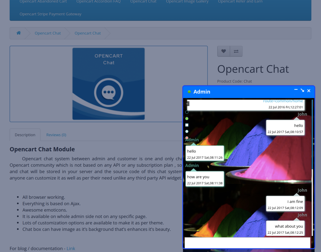 OpenCart - Opencart Chat