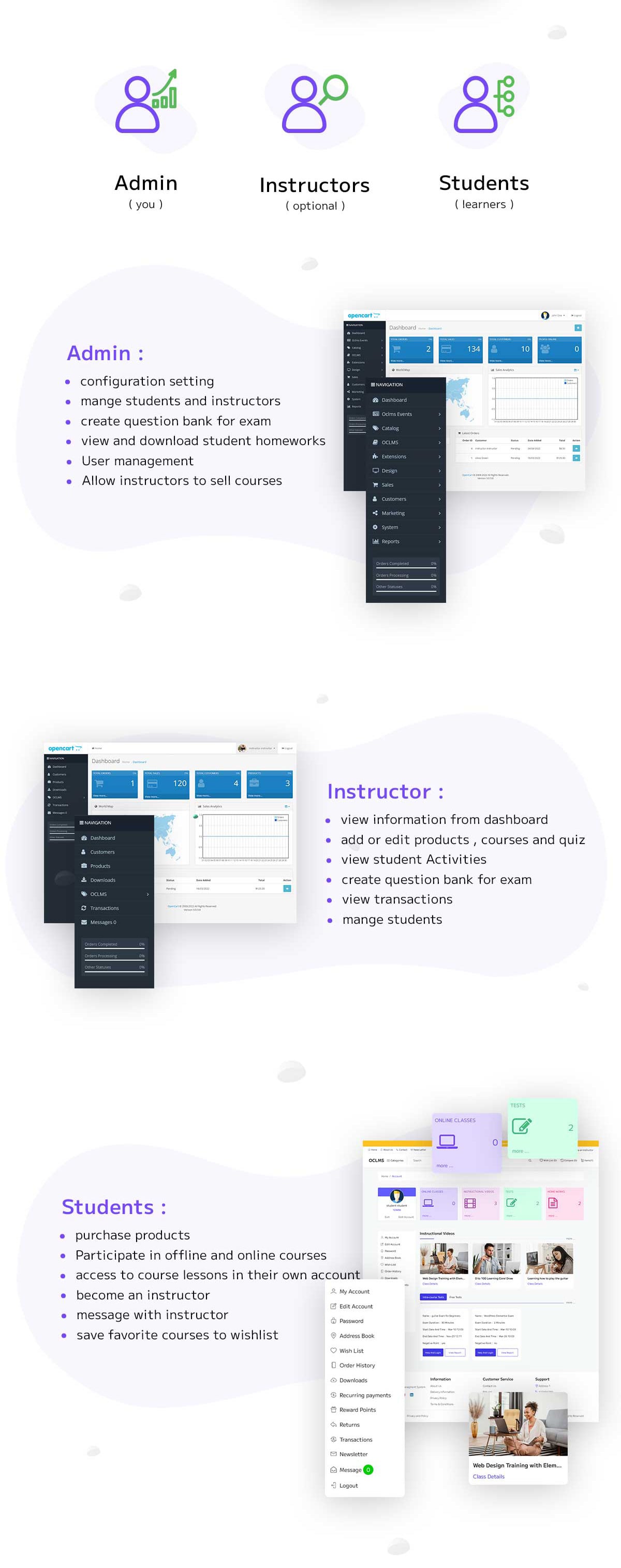 OpenCart - OCLMS - Opencart Learning Management System Module