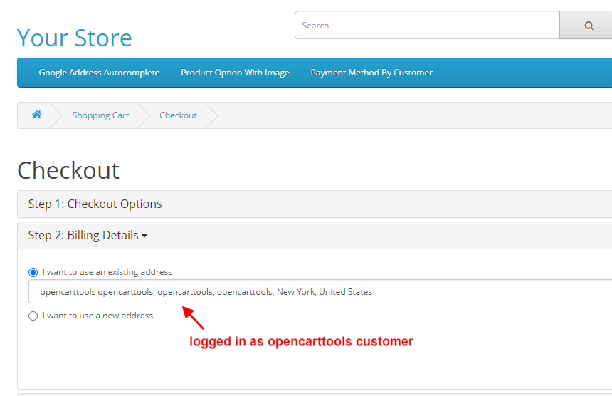 OpenCart - Payment Method By Customer
