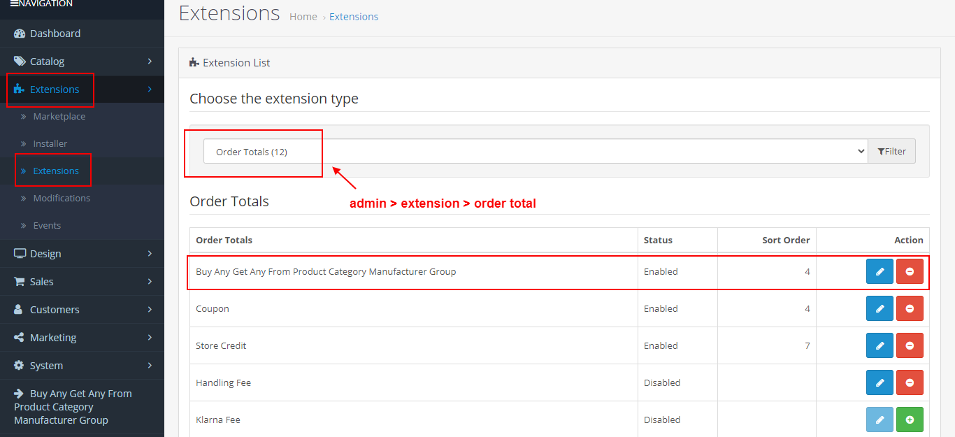 OpenCart - Buy Any Get Any From Product Category Manufacturer Group