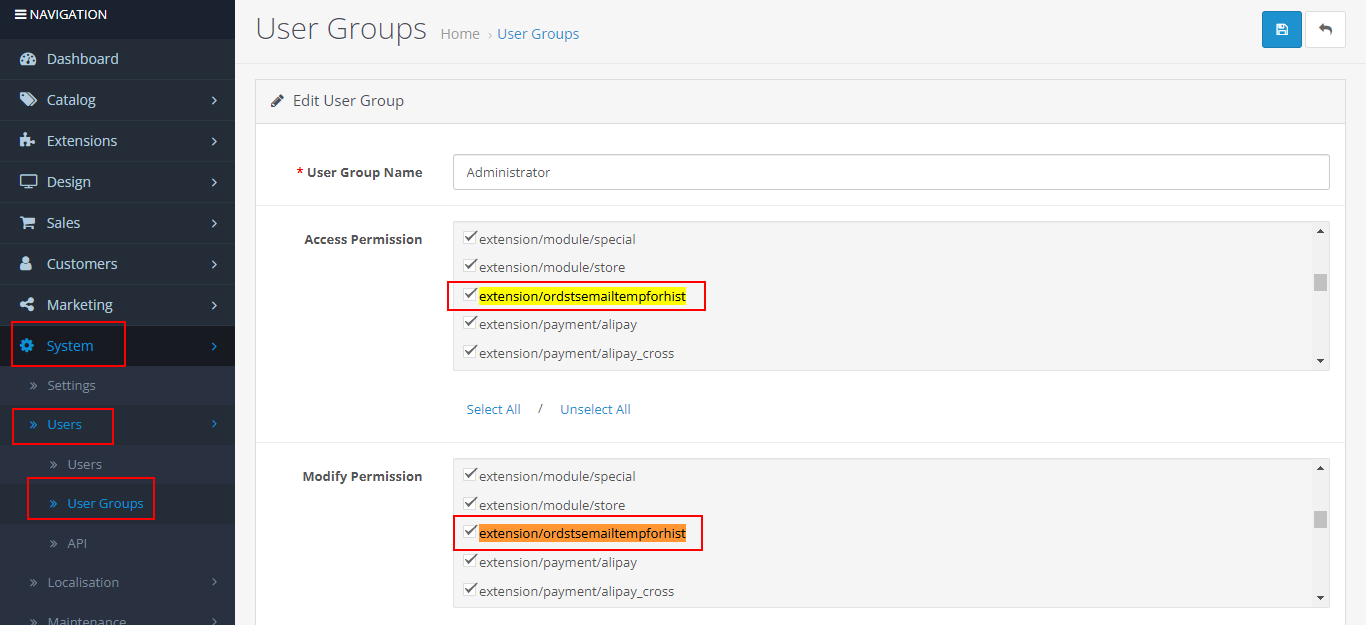 OpenCart - Order Status Wise Email Template For Order History