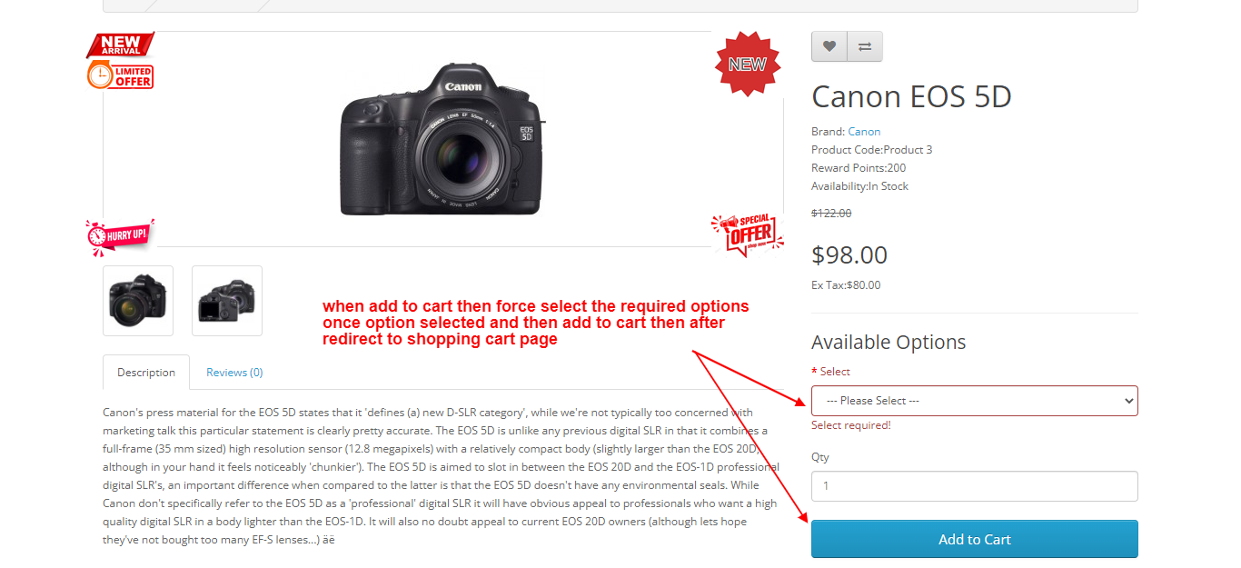 OpenCart - Add To Cart Button Redirect To Shopping Cart Or Checkout