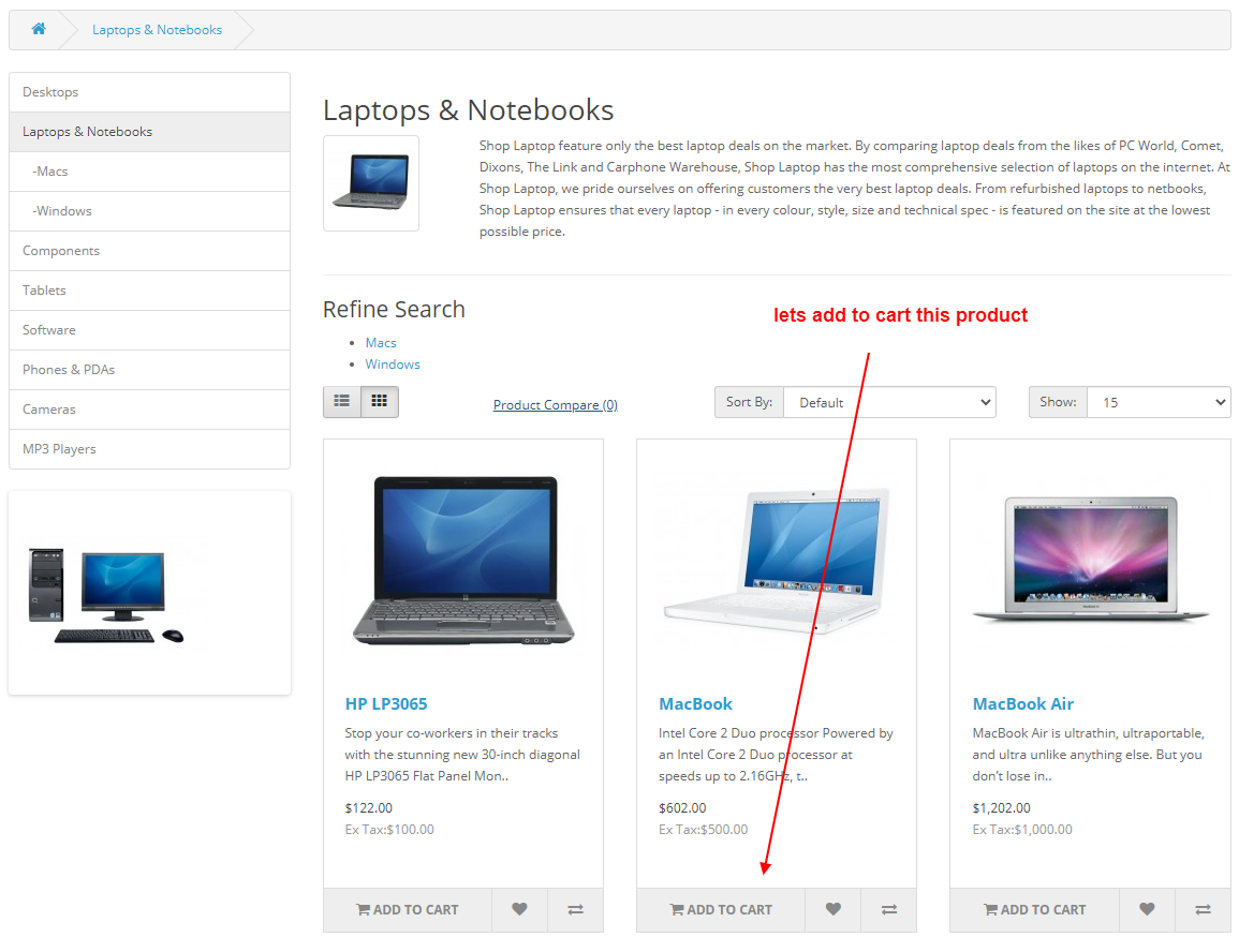 OpenCart - Add To Cart Popup