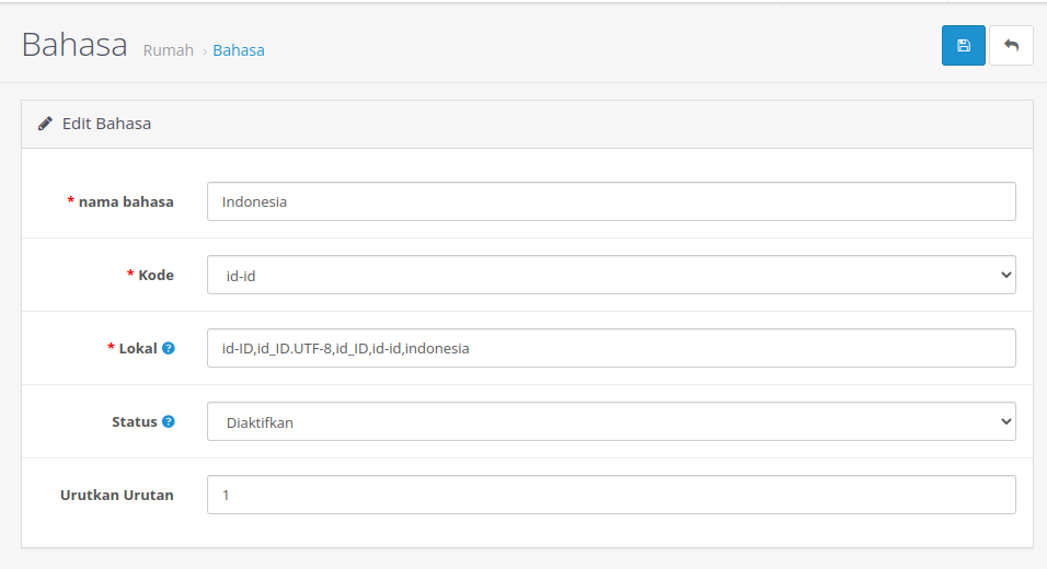 OpenCart - Indonesia Full Pack Admin & Catalog