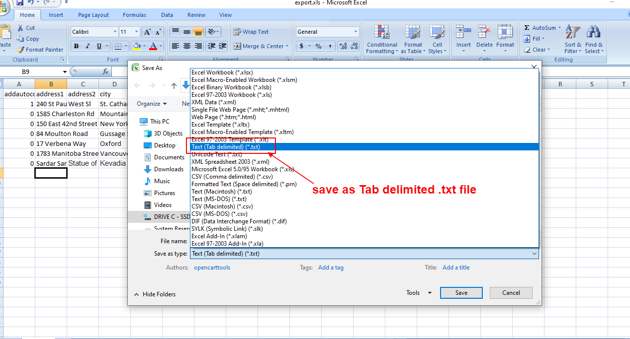 OpenCart - Address Autocomplete